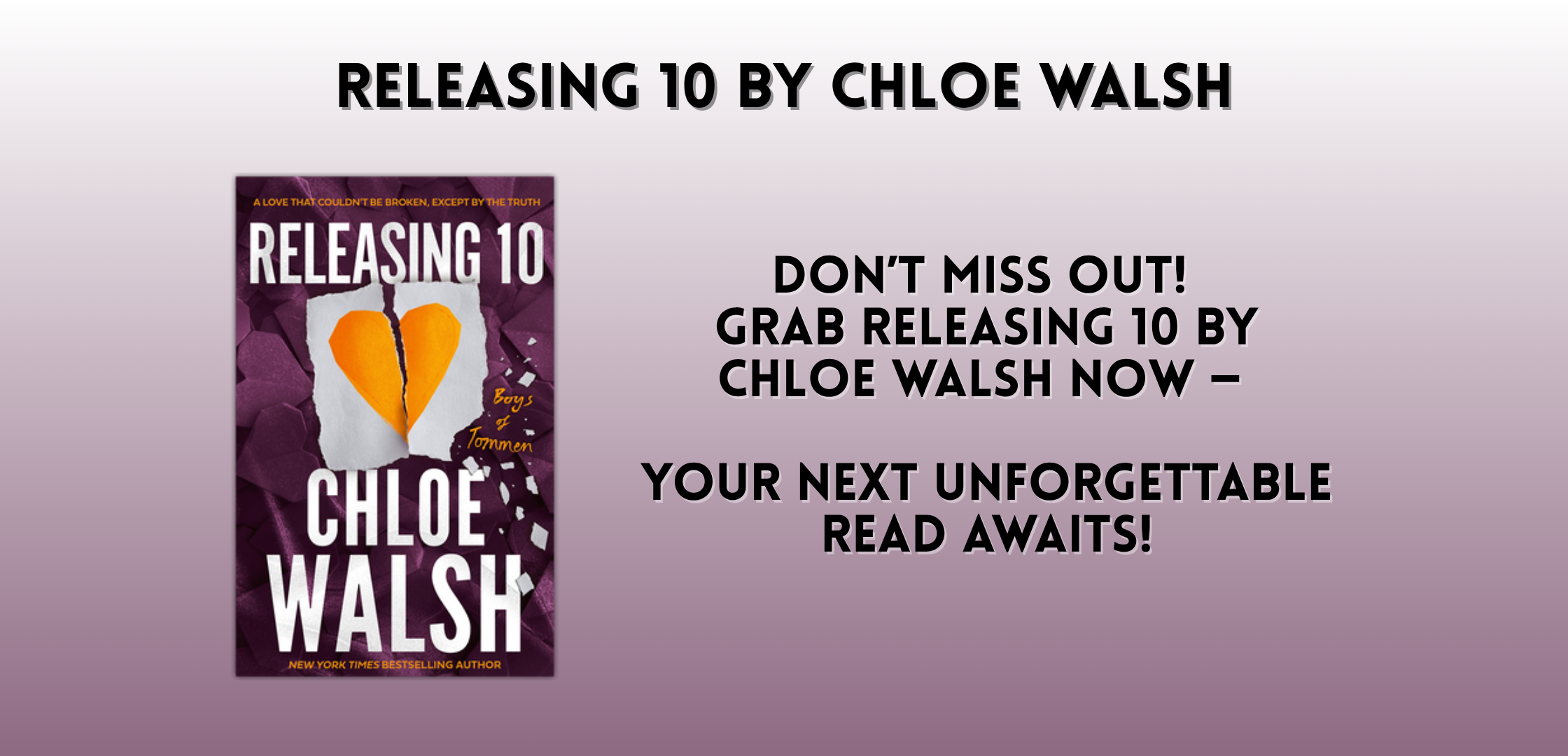 Chloe Walsh New Book Release - Releasing 10 | BookWorldUAE – Bookworld UAE