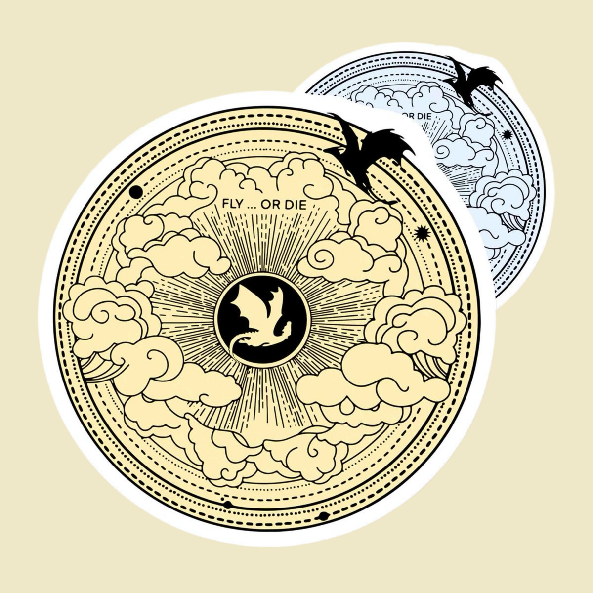 Fourth Wing Vinyl Sticker – Bookworld UAE